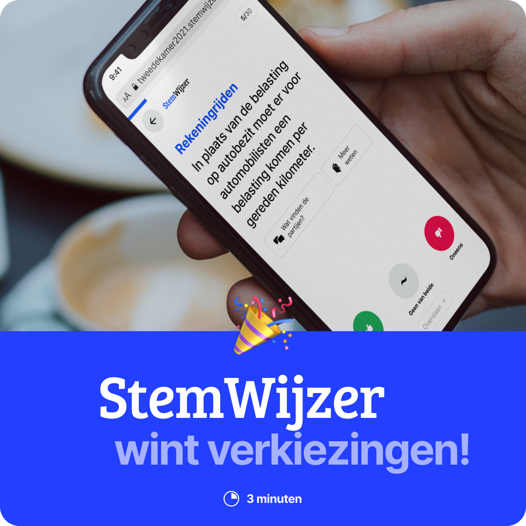 Stemwijzer wint verkiezingen | Deze kieshulp komt bij Slik vandaan :)